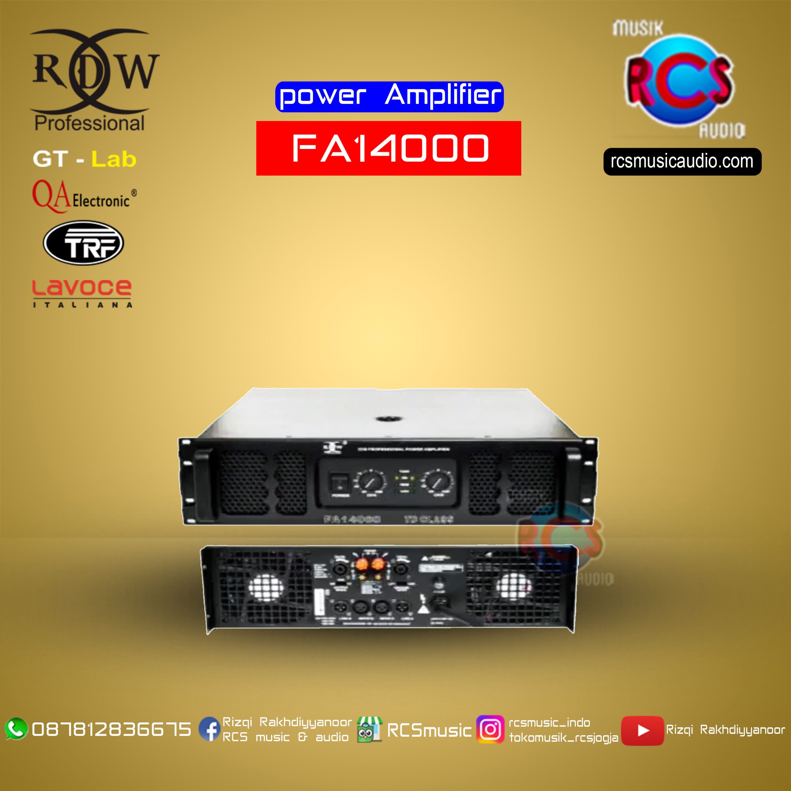 power amplifier RDW FA14000 - RCS Music Audio